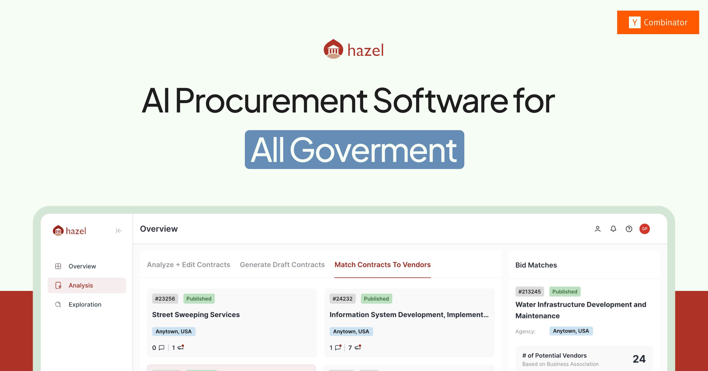 Hazel | AI-Powered Procurement Software for Government